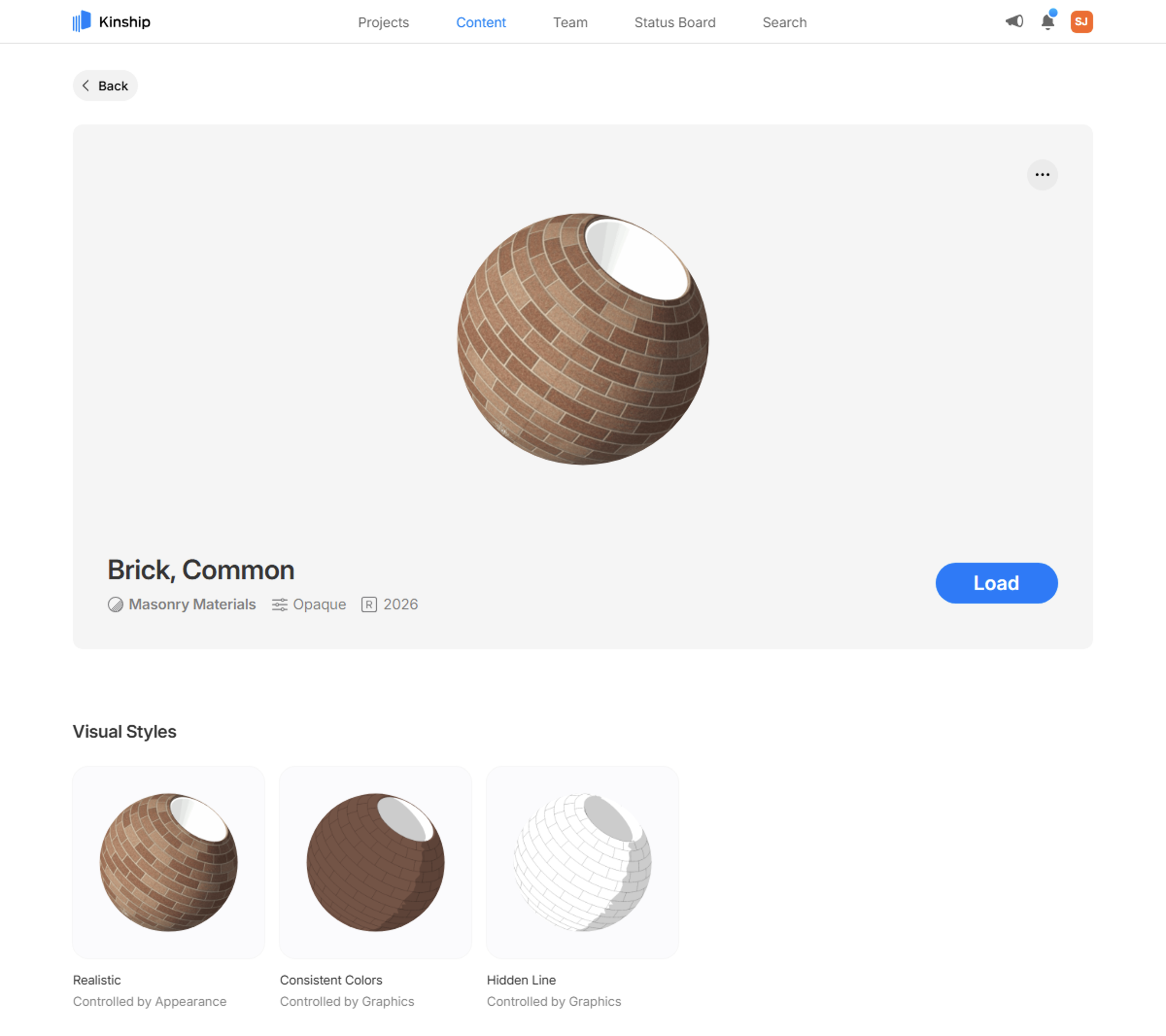 Material Item Page - Kinship